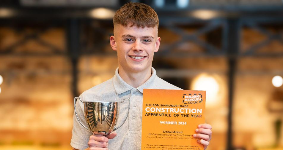 Winner: The Ron Simmonds Trade Apprentice of the Year 2024 is Daniel Alford | Building Plymouth